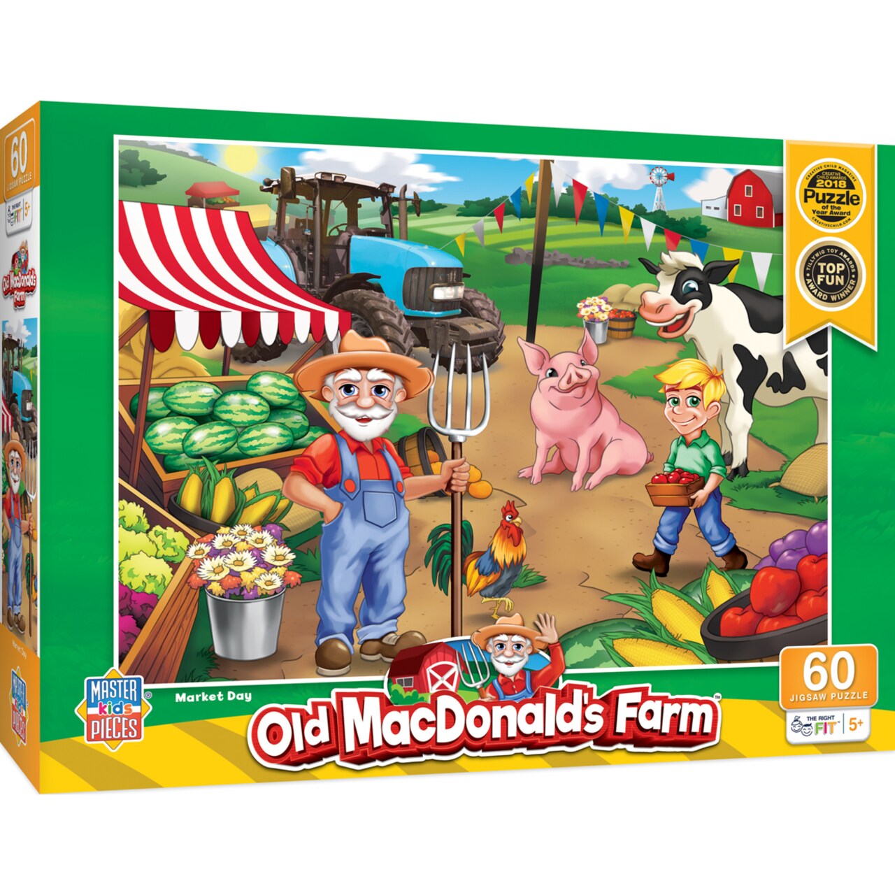 Masterpieces 60 Piece Jigsaw Puzzle - Old MacDonald's Farm Market Day ... Masterpieces 60 Piece Jigsaw Puzzle - Old MacDonald's Farm Market Day ...